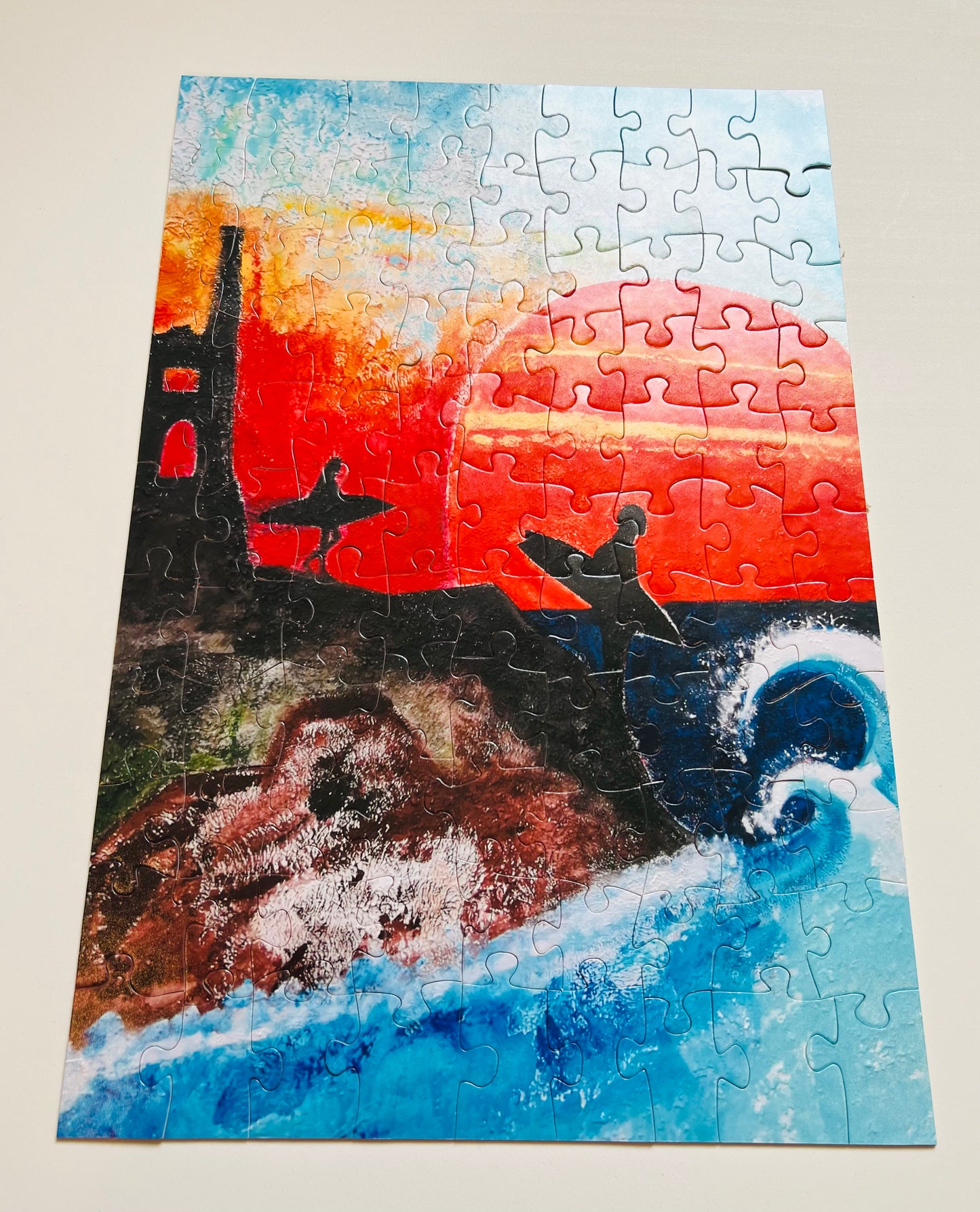 Cornish Heritage Surfers Puzzle – Samantha Rothwell Art